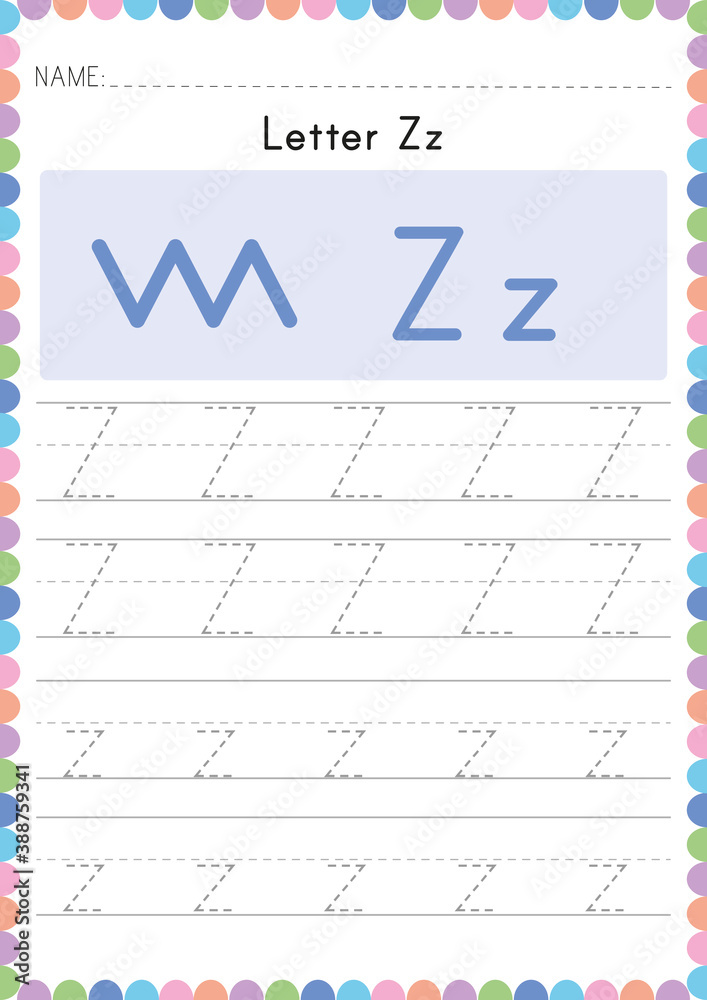 Alphabet Tracing Worksheet. Alphabet activity for pre schoolers and ...