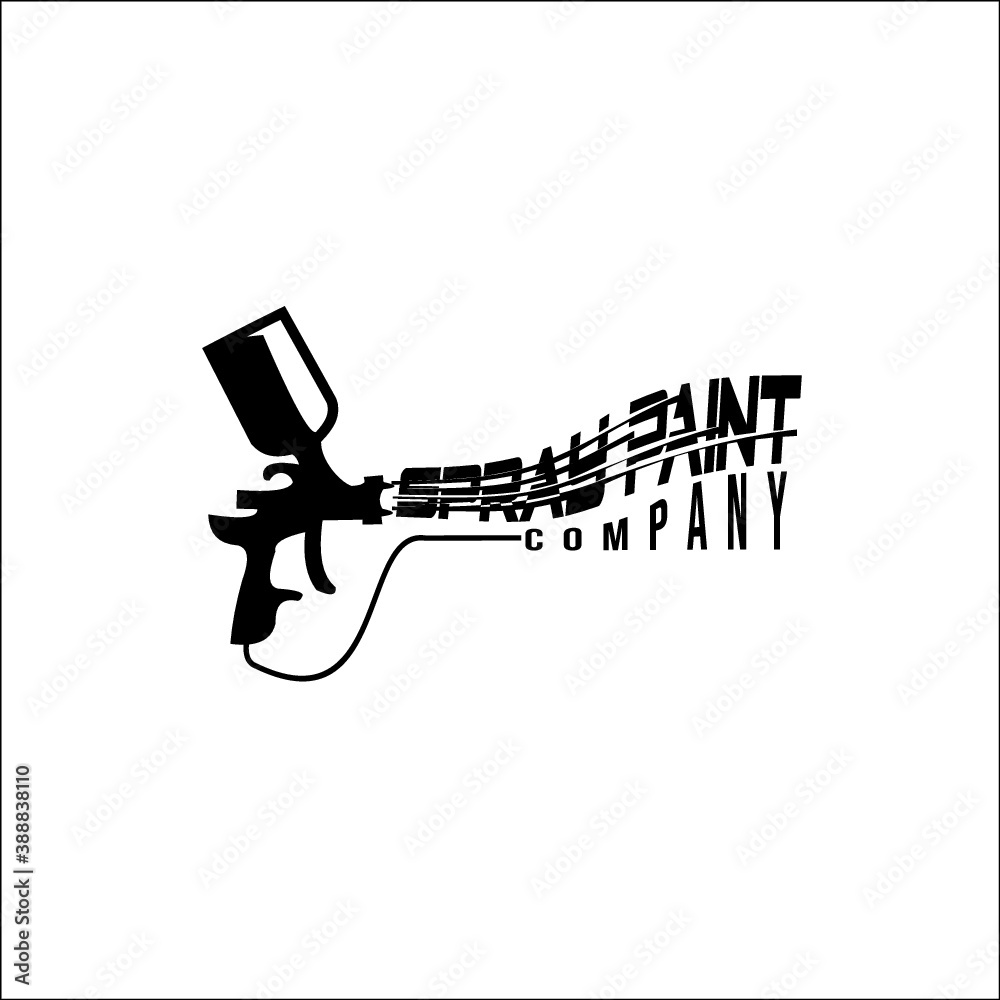 SPRAY PAINT logo exclusive design inspiration Stock Vector | Adobe Stock