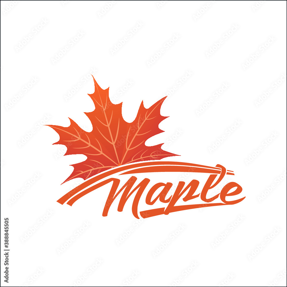 Maple Leaf logo exclusive design inspiration Stock Vector | Adobe Stock