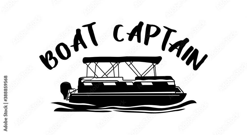 Boat captain, Pontoon Boat svg, Boat svg, lake, svg vector, svg ...