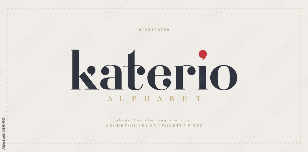 Elegant alphabet letters font. Classic Modern Serif Lettering Minimal ...