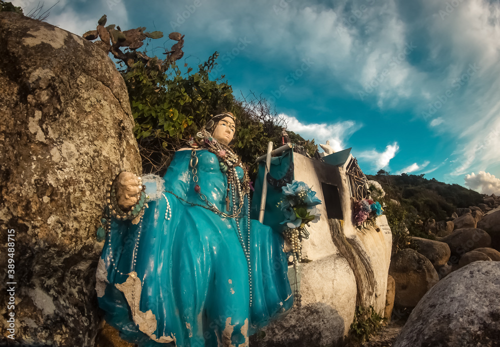 Statue of Iemanjá, Queen of the Waters - Female Orixá of African ...