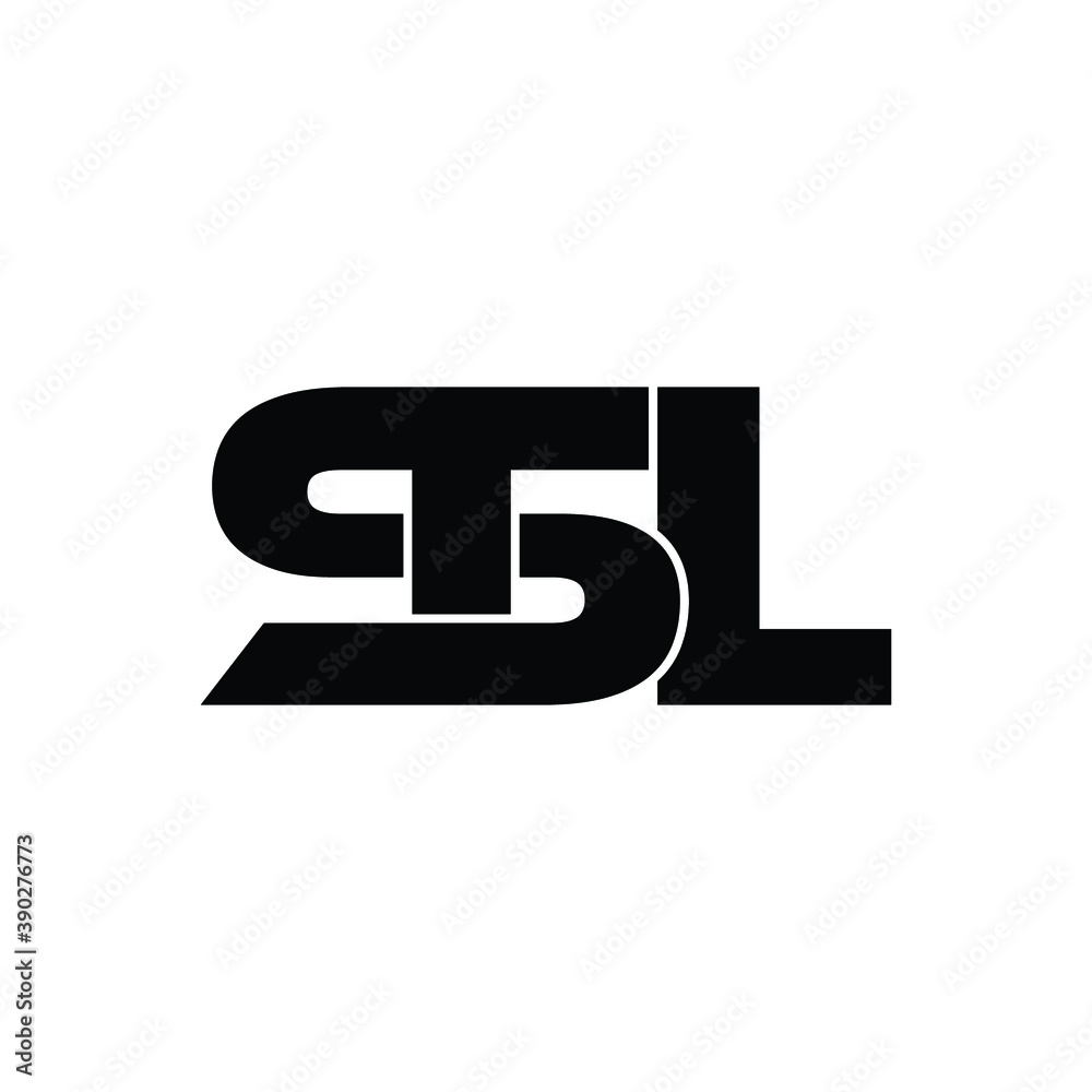 STL letter monogram logo design vector Stock Vector | Adobe Stock