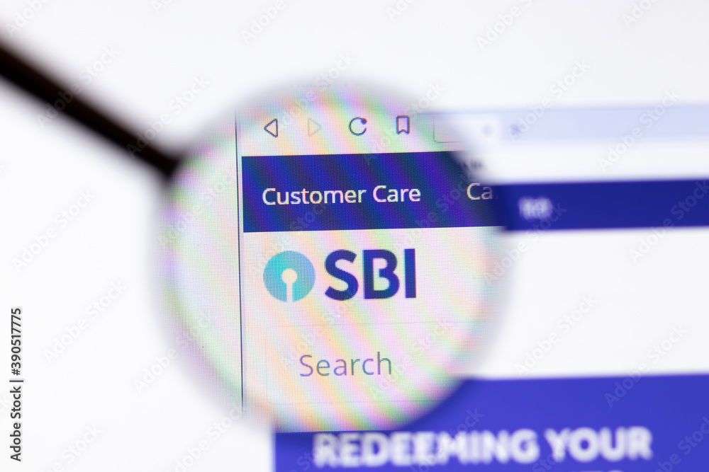 Los Angeles, California, USA - 20 March 2020: State Bank of India SBI ...
