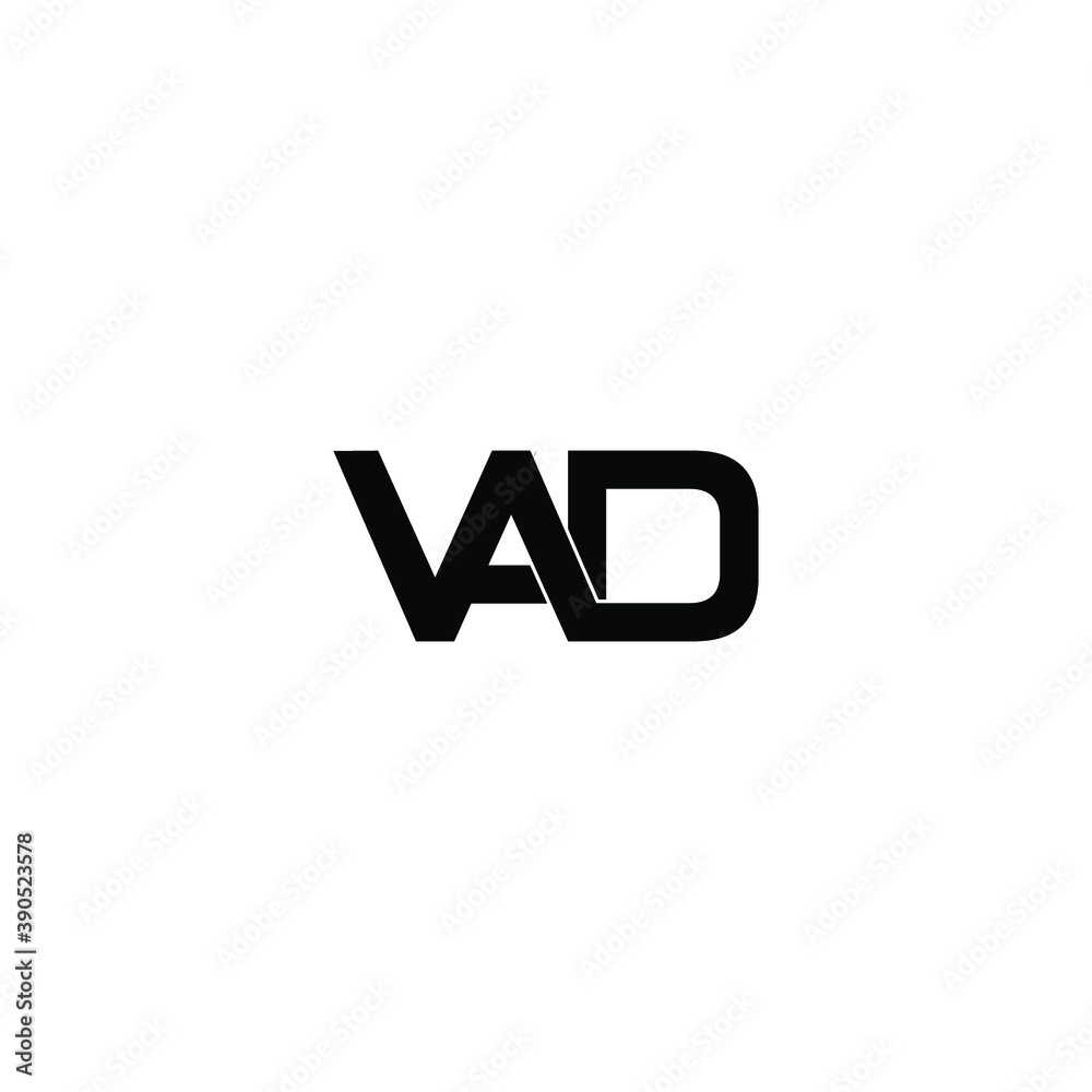 vad letter original monogram logo design Stock Vector | Adobe Stock