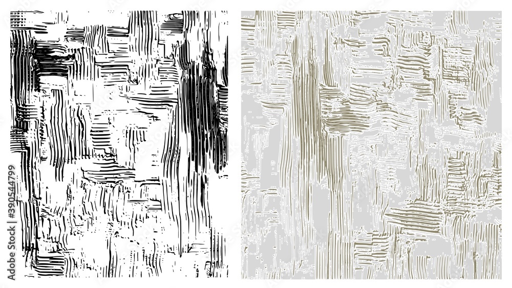 Gray wall pattern set. Texture stone concrete surface. Rough strire ...