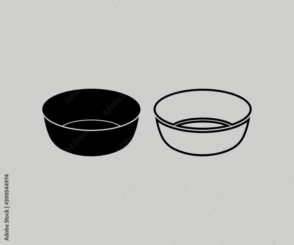 mixing bowl icon design. Symbol of cooking utensils. mixing bowl vector ...