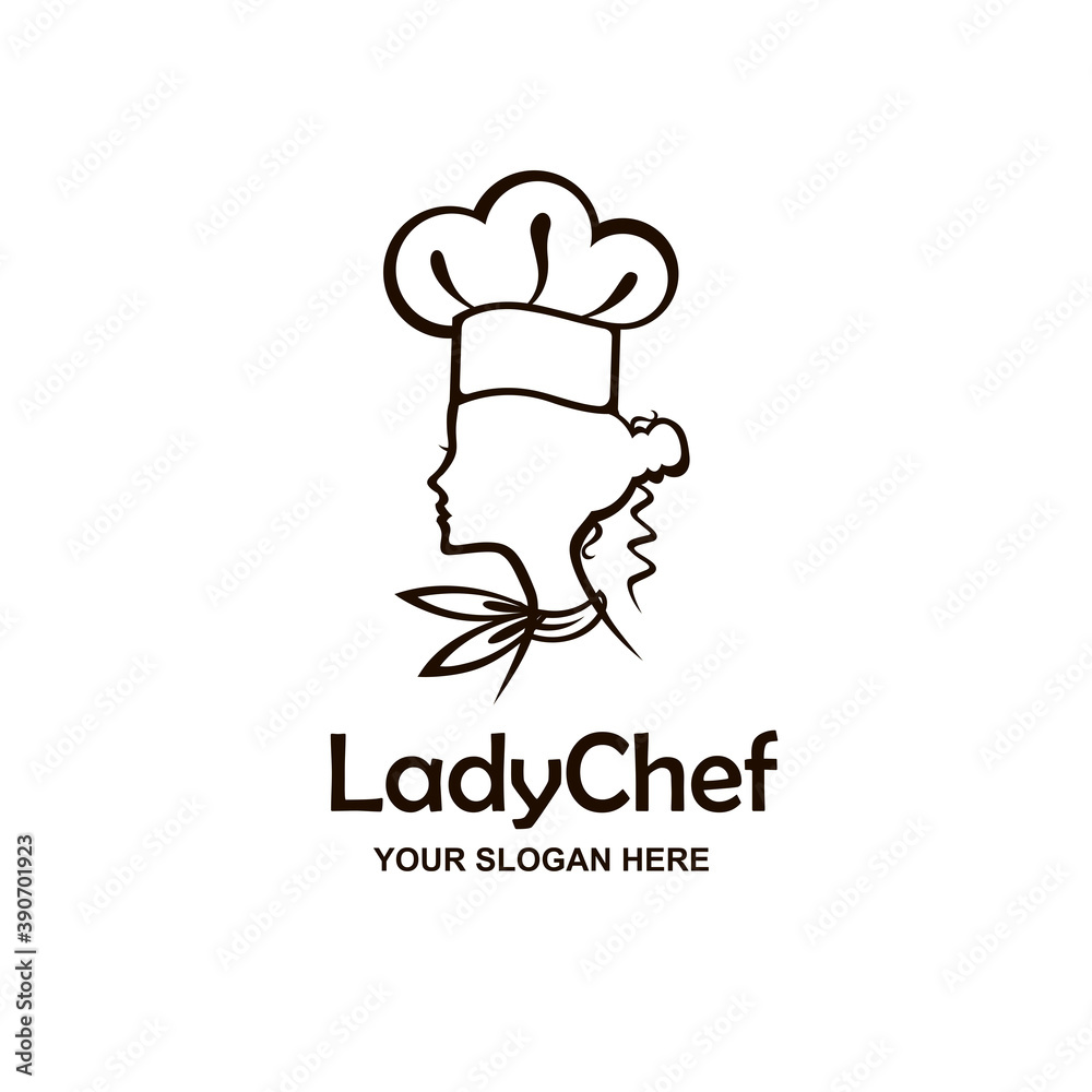 chef woman design isolated on white background Stock Vector | Adobe Stock