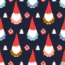 Christmas Gnome Pattern Paper Free Stock Photo - Public Domain Pictures
