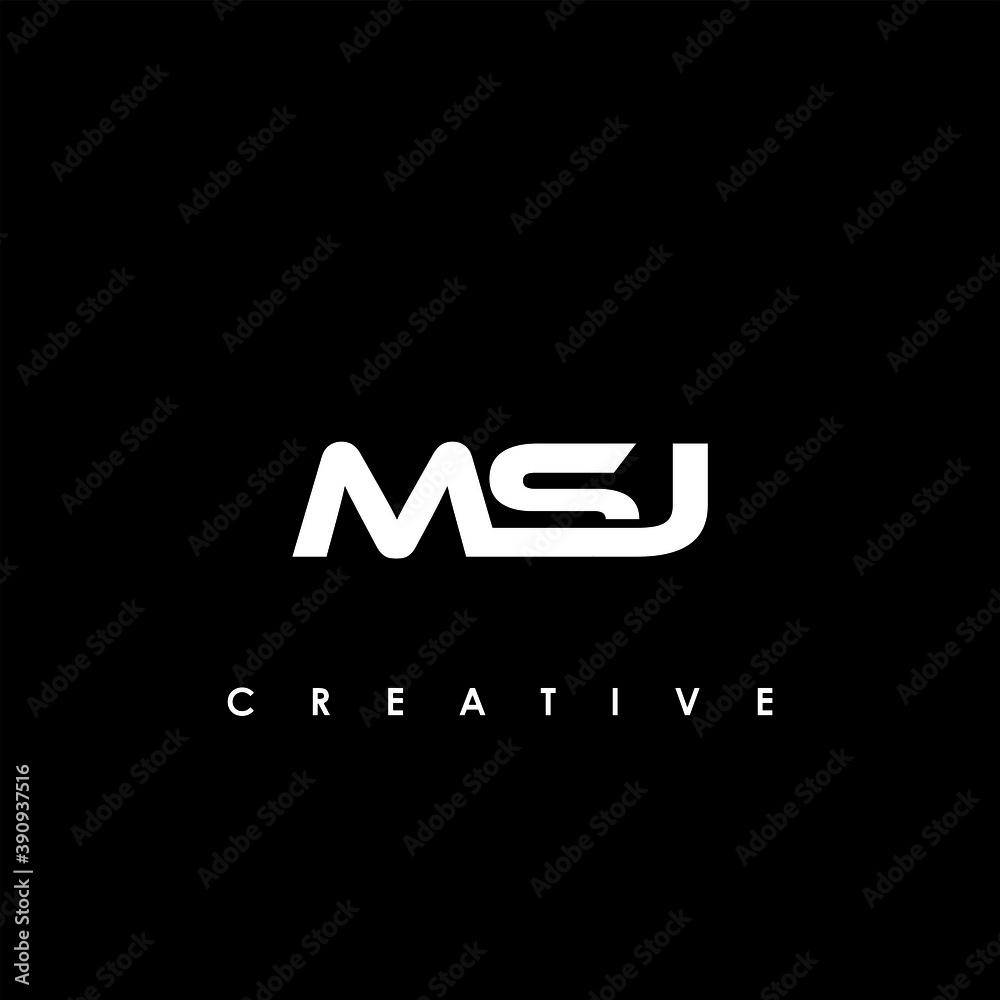 MSJ Letter Initial Logo Design Template Vector Illustration Stock ...