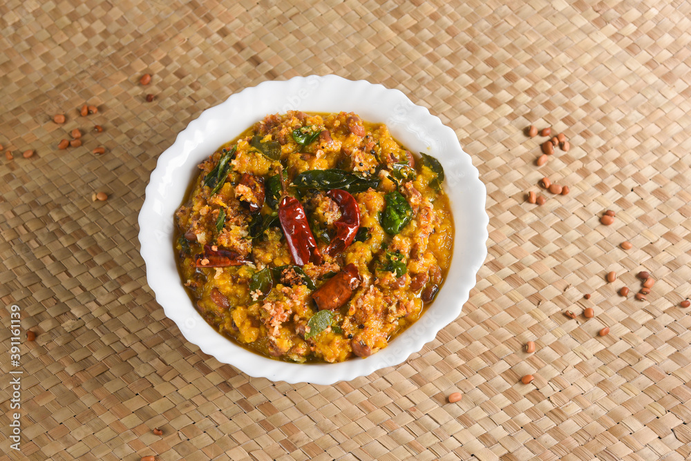 Stock-Foto „Kerala food for Onam festival special curry Erissery ...