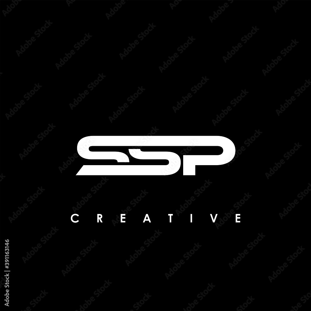 SSP Letter Initial Logo Design Template Vector Illustration Stock ...