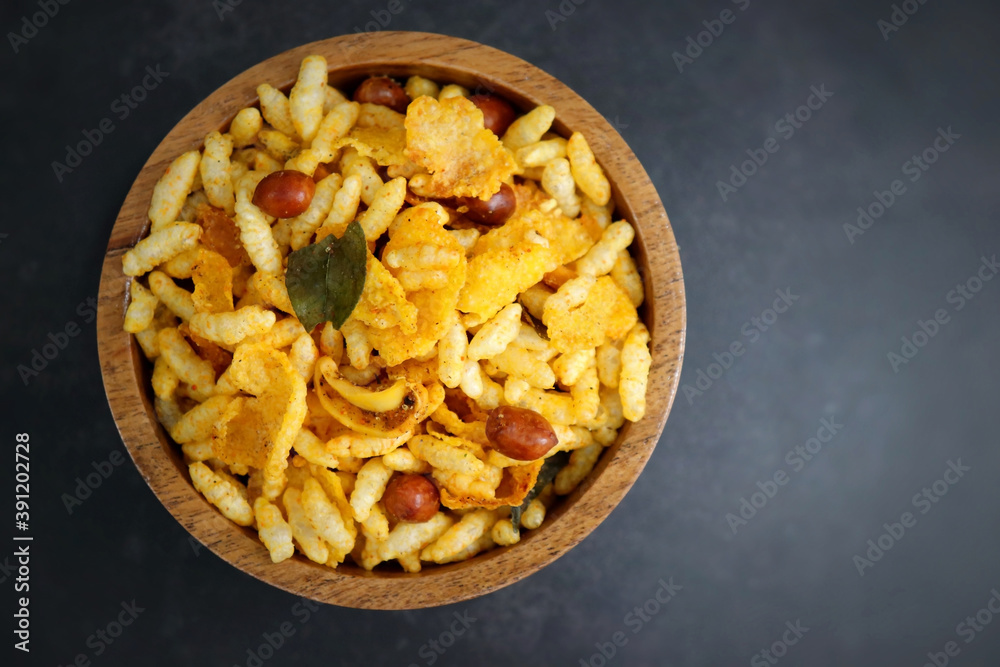 Murmura cornflakes Chivda or Chiwada. Diwali special savory snack ...