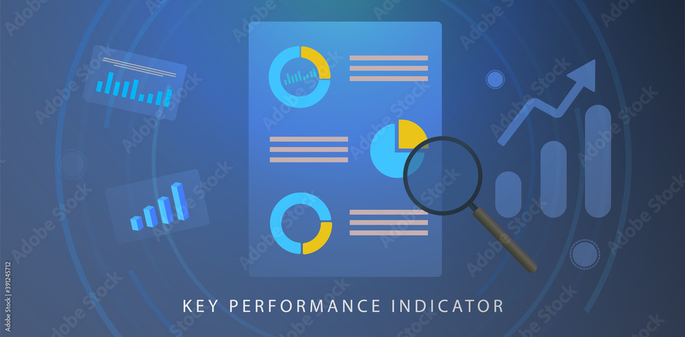 KPI, Key Performance Indicator concept. BI (Business Intelligence ...