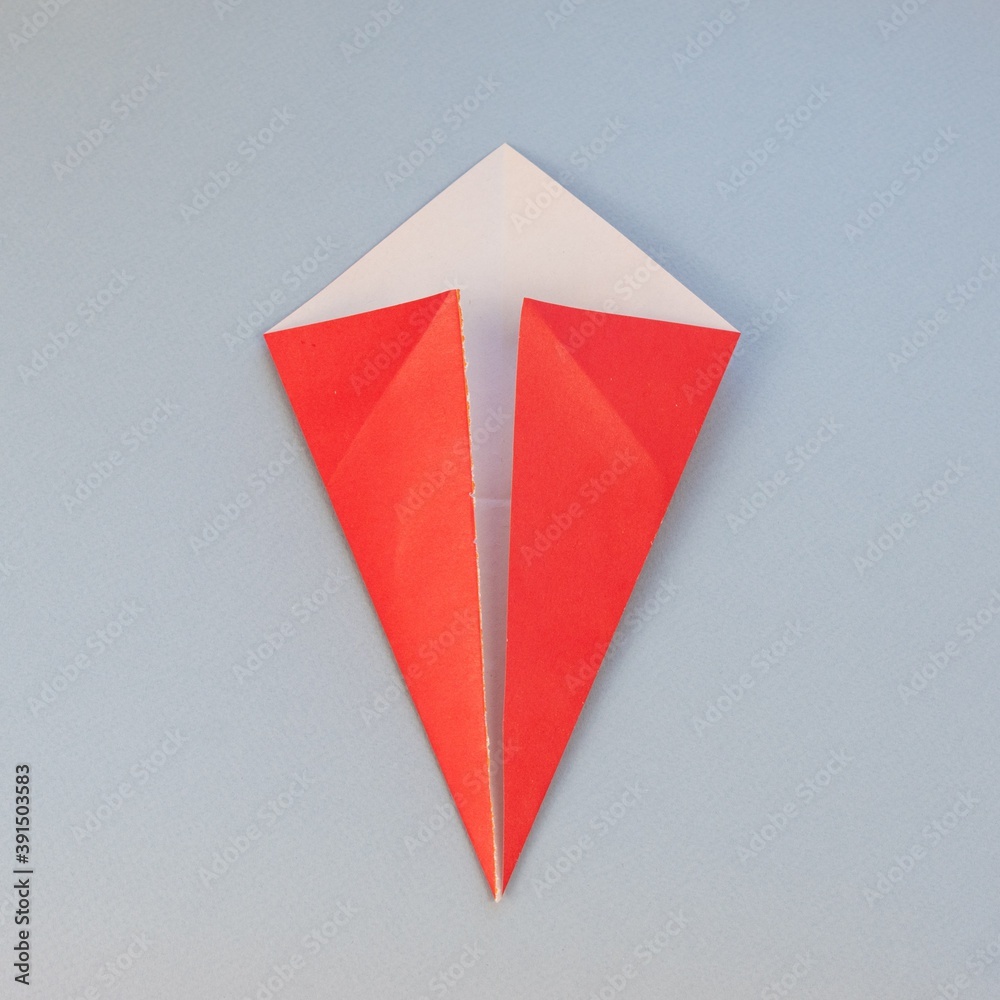 Step-by-step instructions on how to make Santa Claus out of paper. Step ...