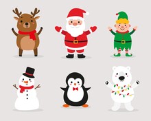 Cute Snowman And Polar Bear Free Stock Photo - Public Domain Pictures