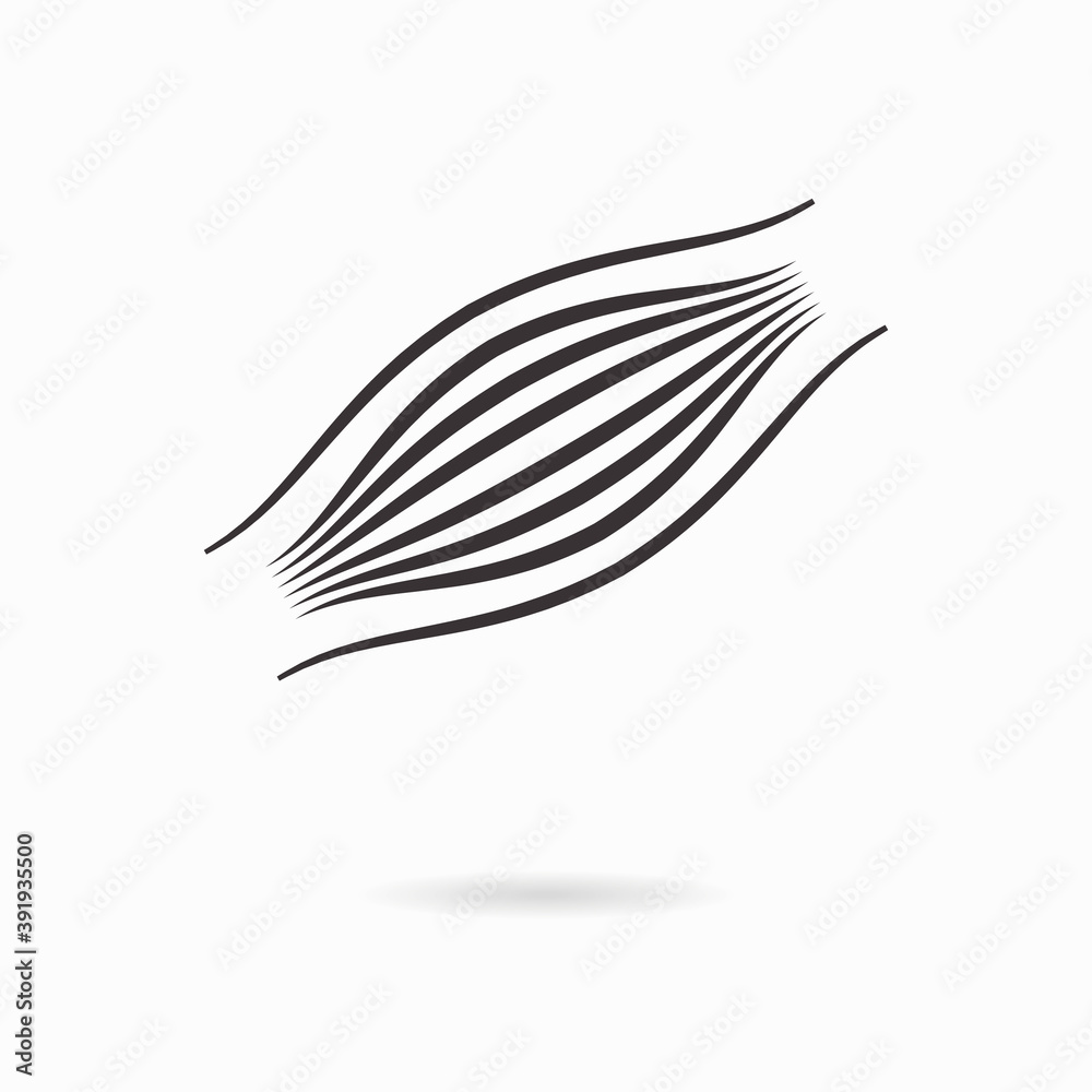 Muscle fiber icon. Vector illustration. Sign of protein, tissue. Stock ...