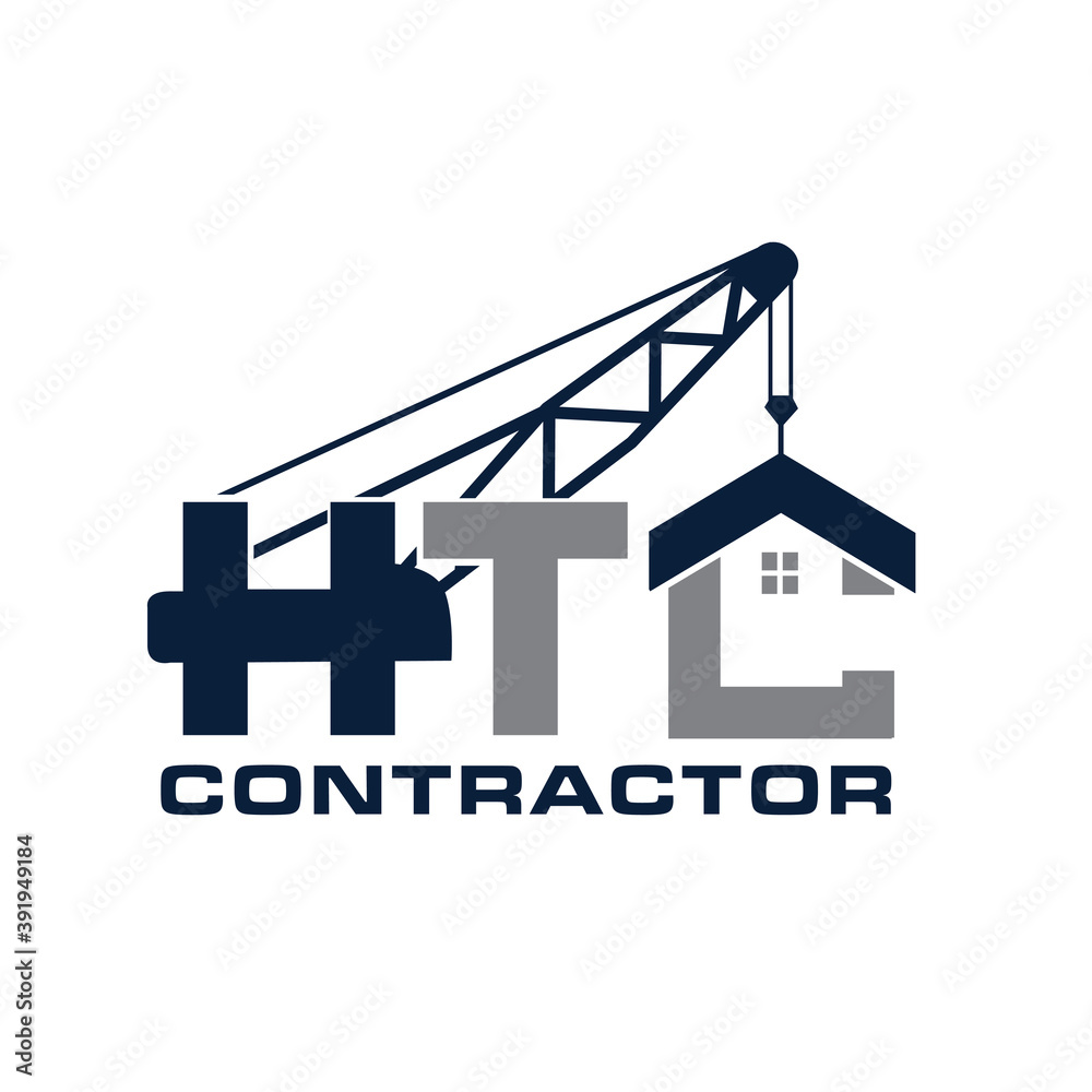crane building logo designs for contractor and real estate build icon ...