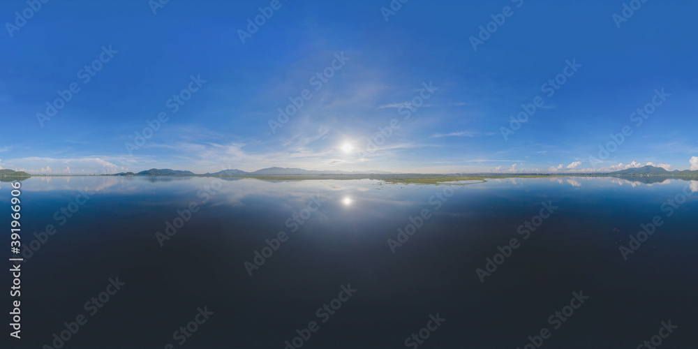 360 panorama by 180 degrees angle seamless panorama of aerial view of ...