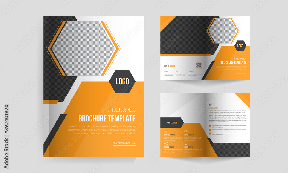 Magazine booklet Leaflet Flyer Corporate Creative Business Bi fold ...