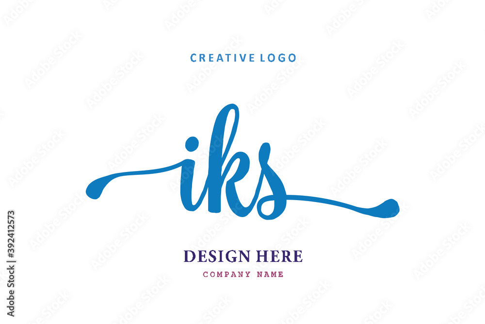 IKS lettering logo is simple, easy to understand and authoritative ...