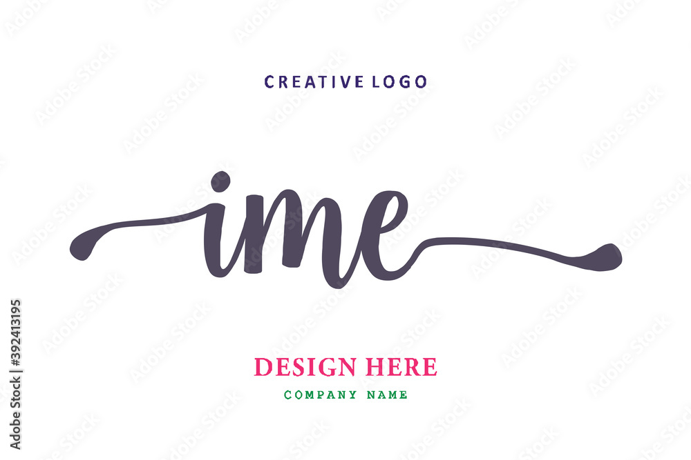 IME lettering logo is simple, easy to understand and authoritative ...