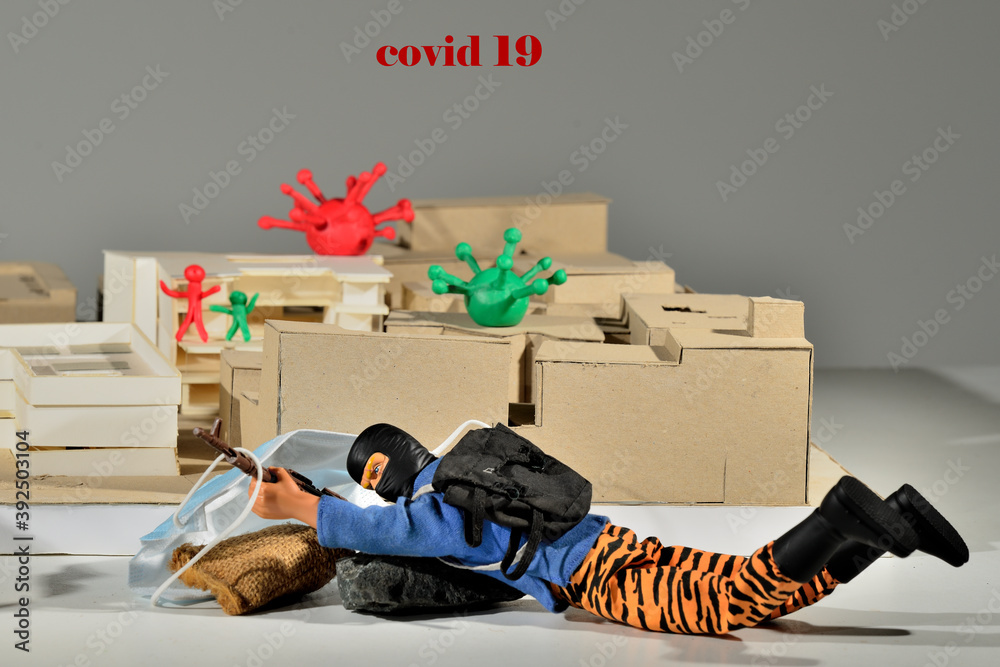 stop al coronavirus (covid 19) figuras de plastilina y maquetas de ...