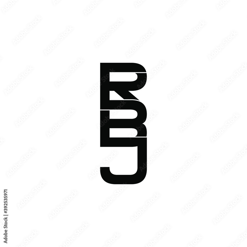 rbj letter original monogram logo design Stock Vector | Adobe Stock