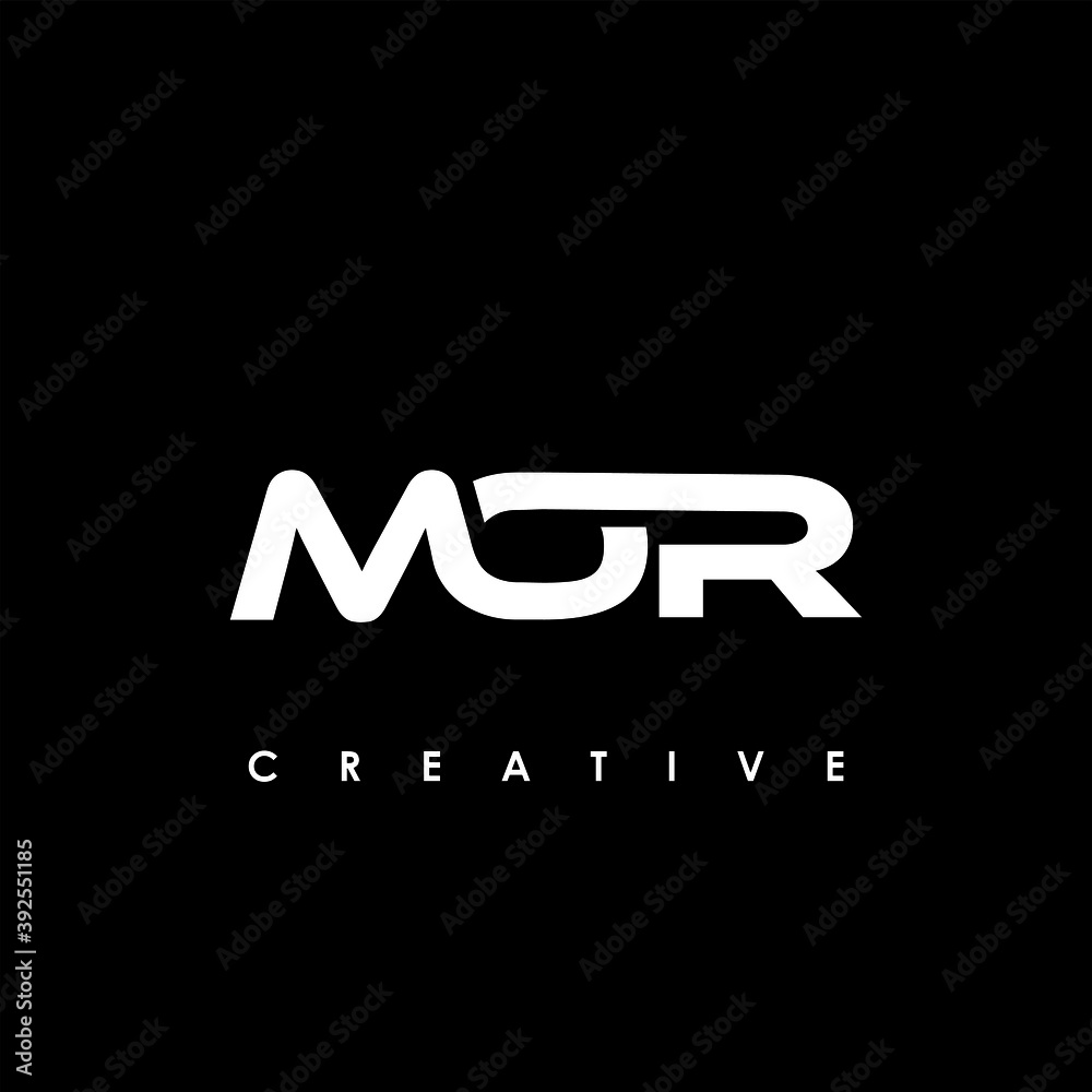 MOR Letter Initial Logo Design Template Vector Illustration Stock ...
