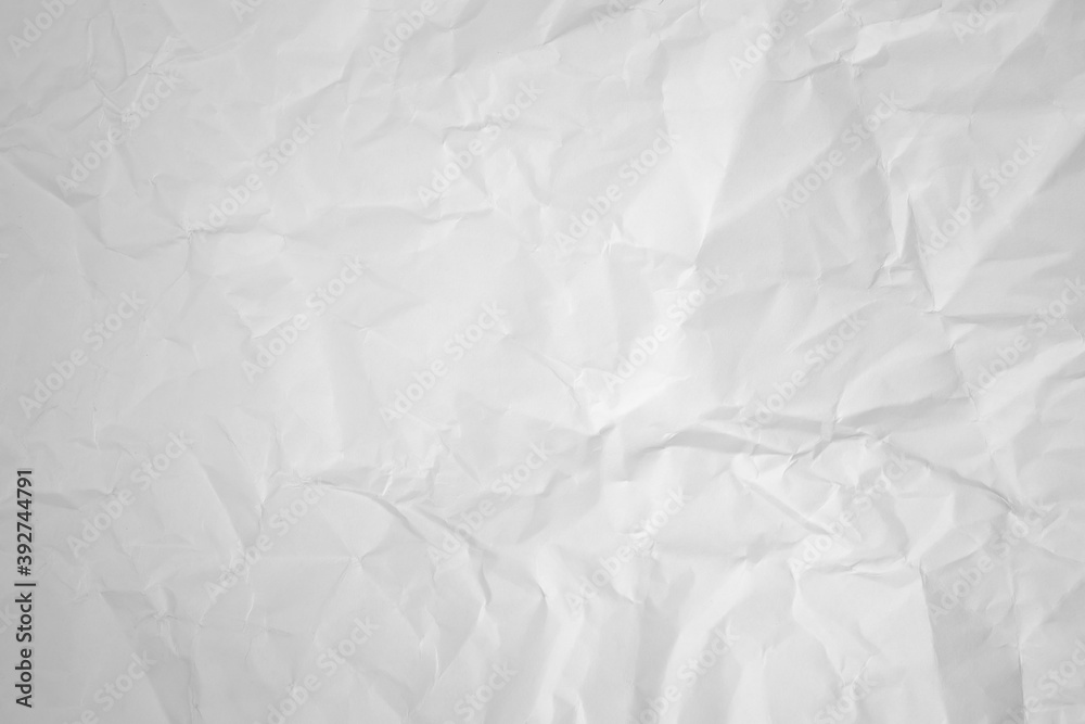 white and gray crumpled paper texture background. crush paper so that ...