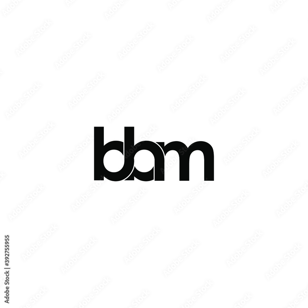 bbm letter original monogram logo design Stock Vector | Adobe Stock