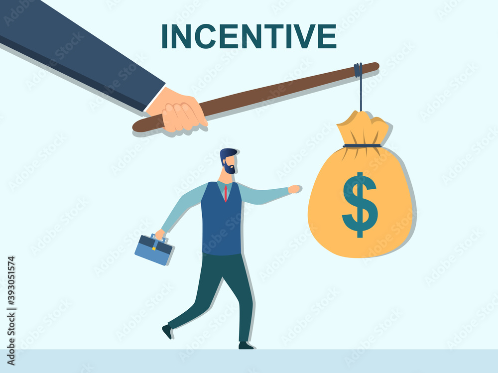 Incentive concept. Business metaphor. Personnel management leadership ...