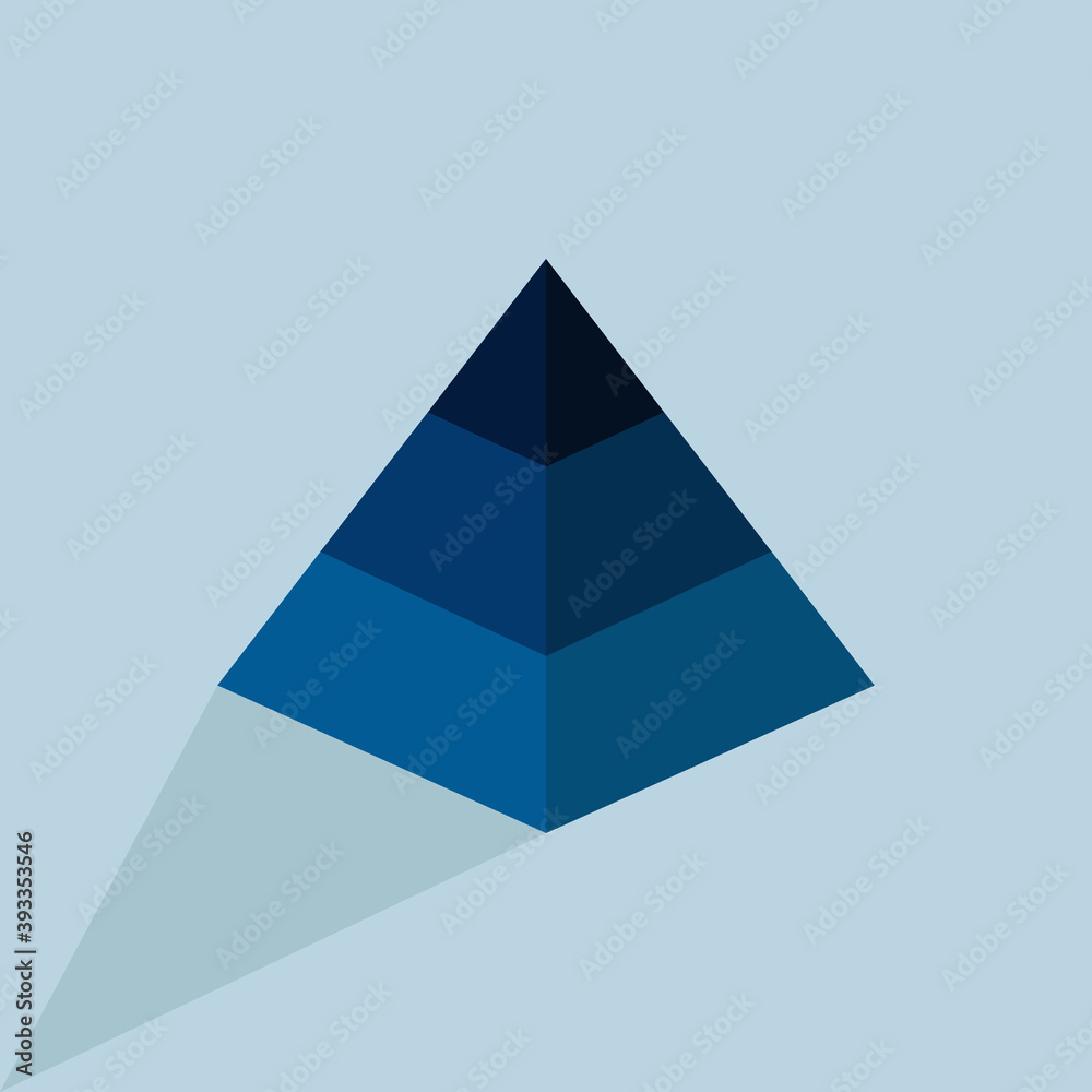 Pyramid Infographic, funnel pyramid business infographic with 4 charts ...