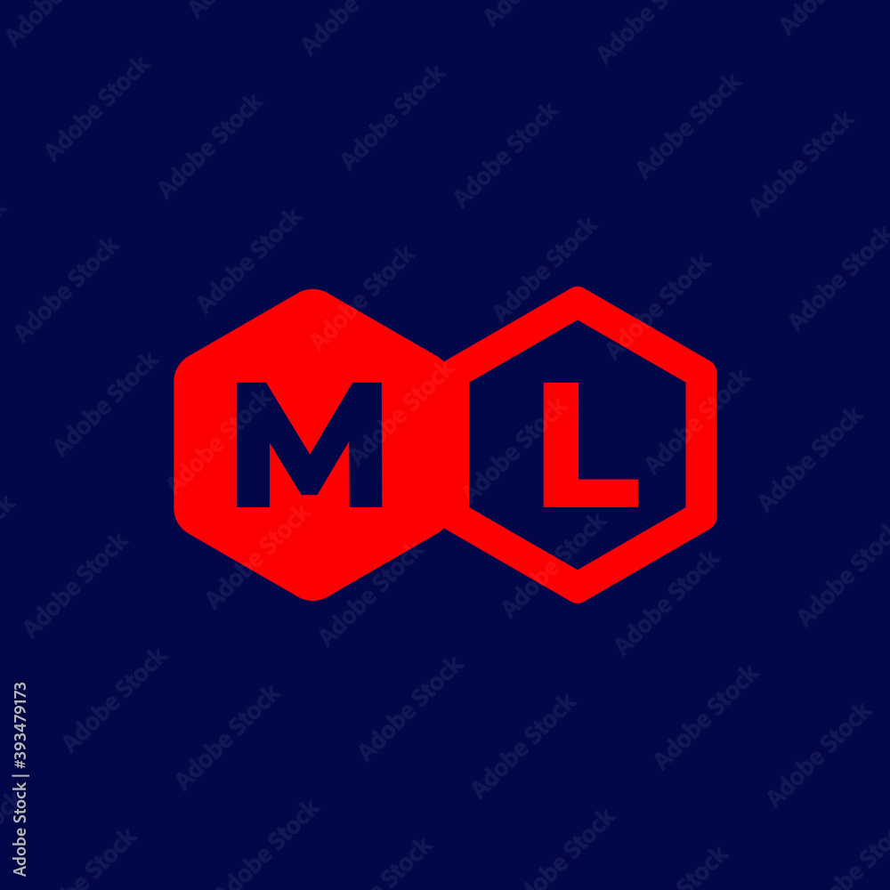 ML Initial Letter Modern Unique Logo for Clothing Brand Fashion Logo ...