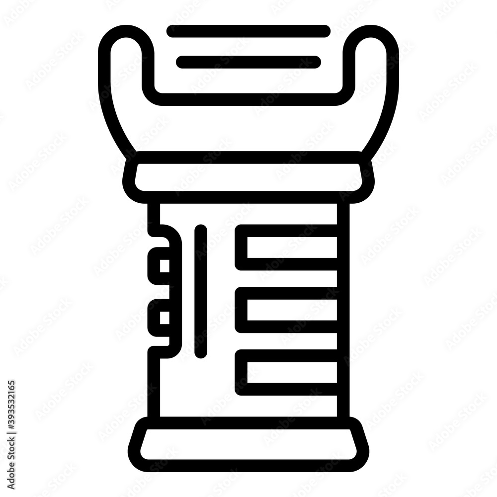Taser safety icon. Outline taser safety vector icon for web design ...
