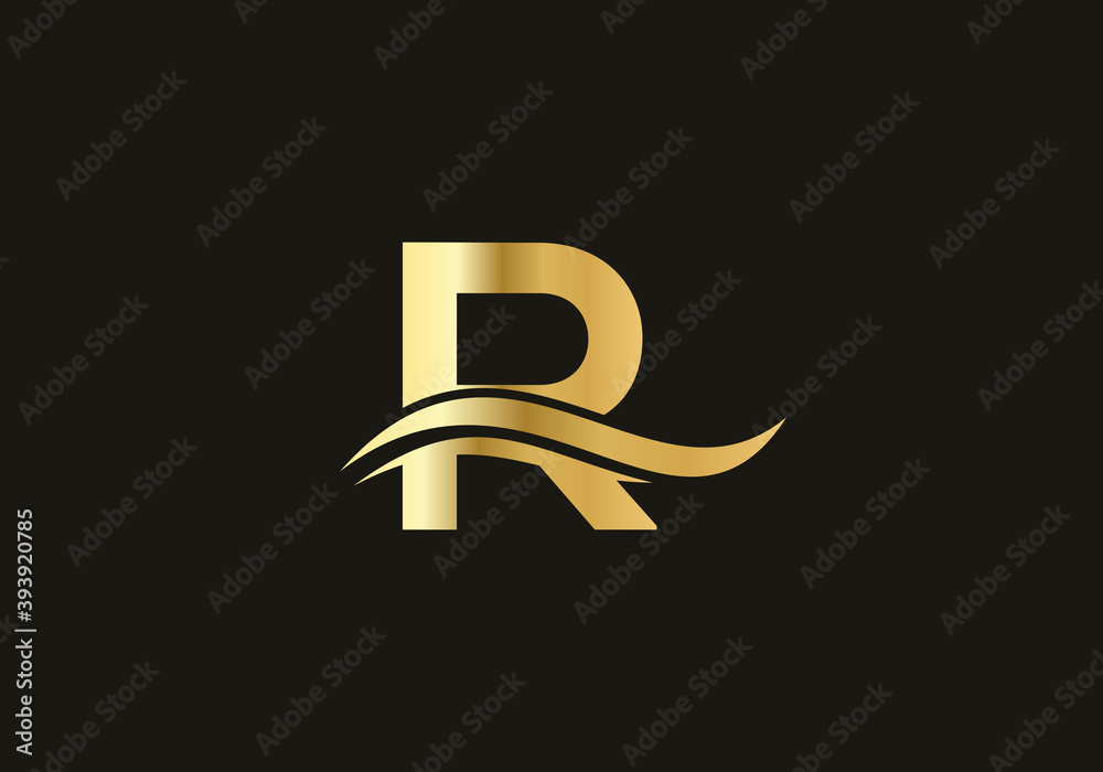 R letter logo design. R Logo for luxury branding. Elegant and stylish ...