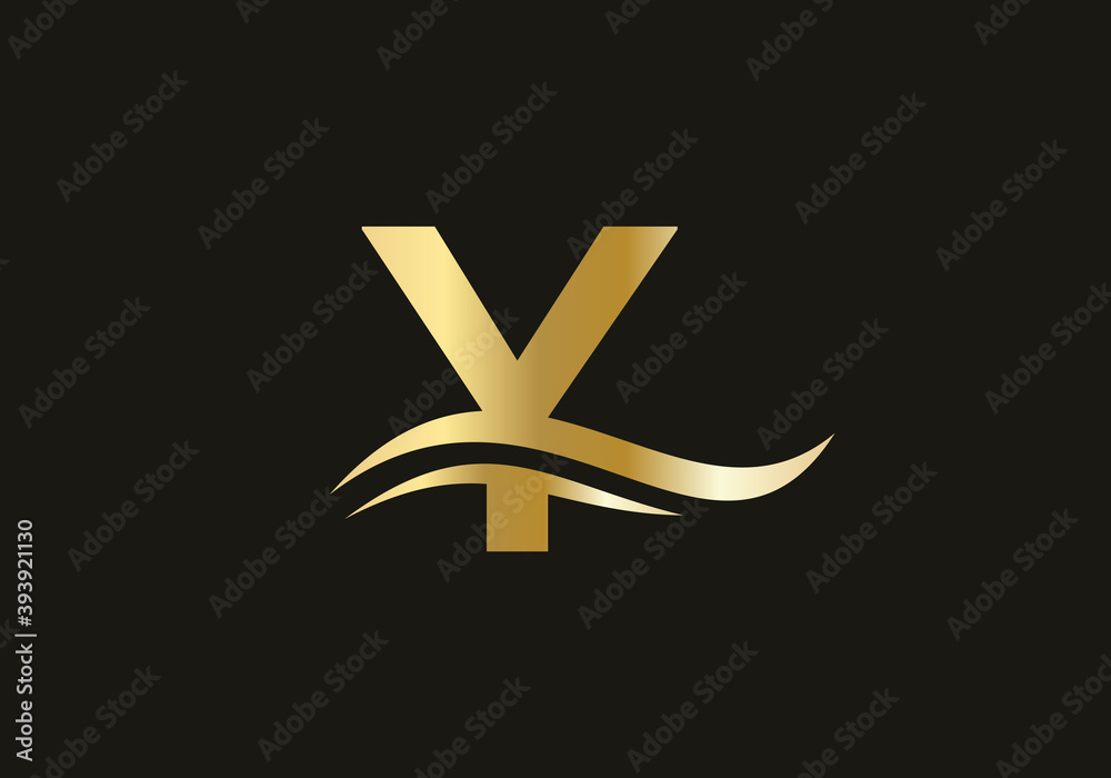 Y logo design. Creative and Minimalist Letter Y Logo Design with water ...