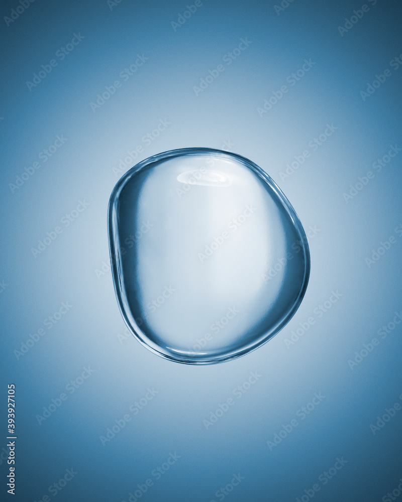 Single bubble of air or oxygen in water. Can also represent a molecule ...