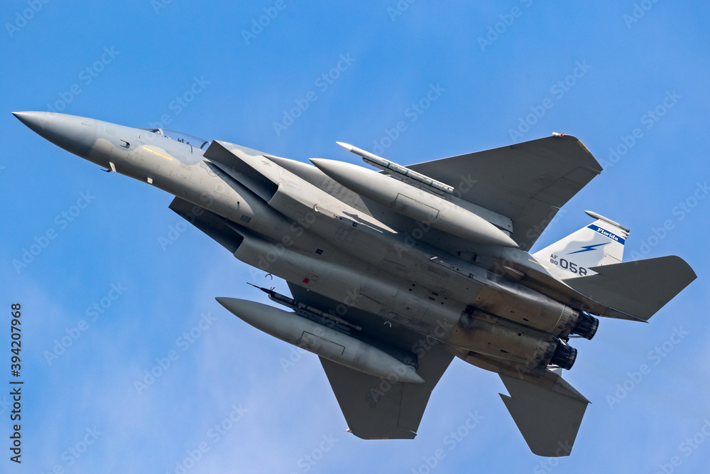 Photo Stock US Air Force F-15 Eagle fighter jet from the 125th Fighter ...