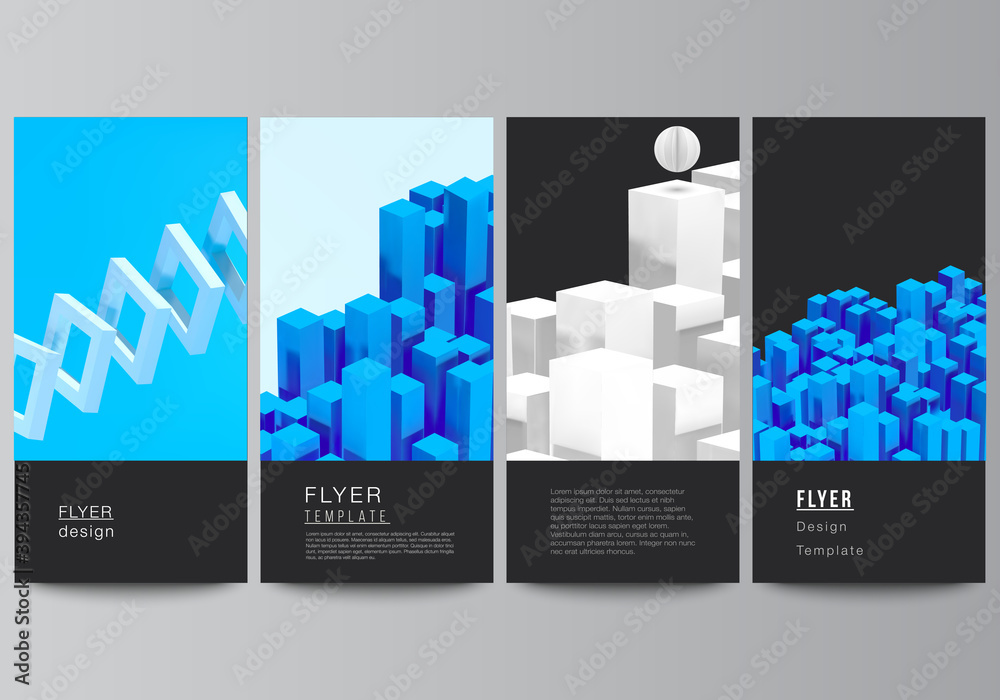 Vector layout of flyer, banner design templates for website advertising ...