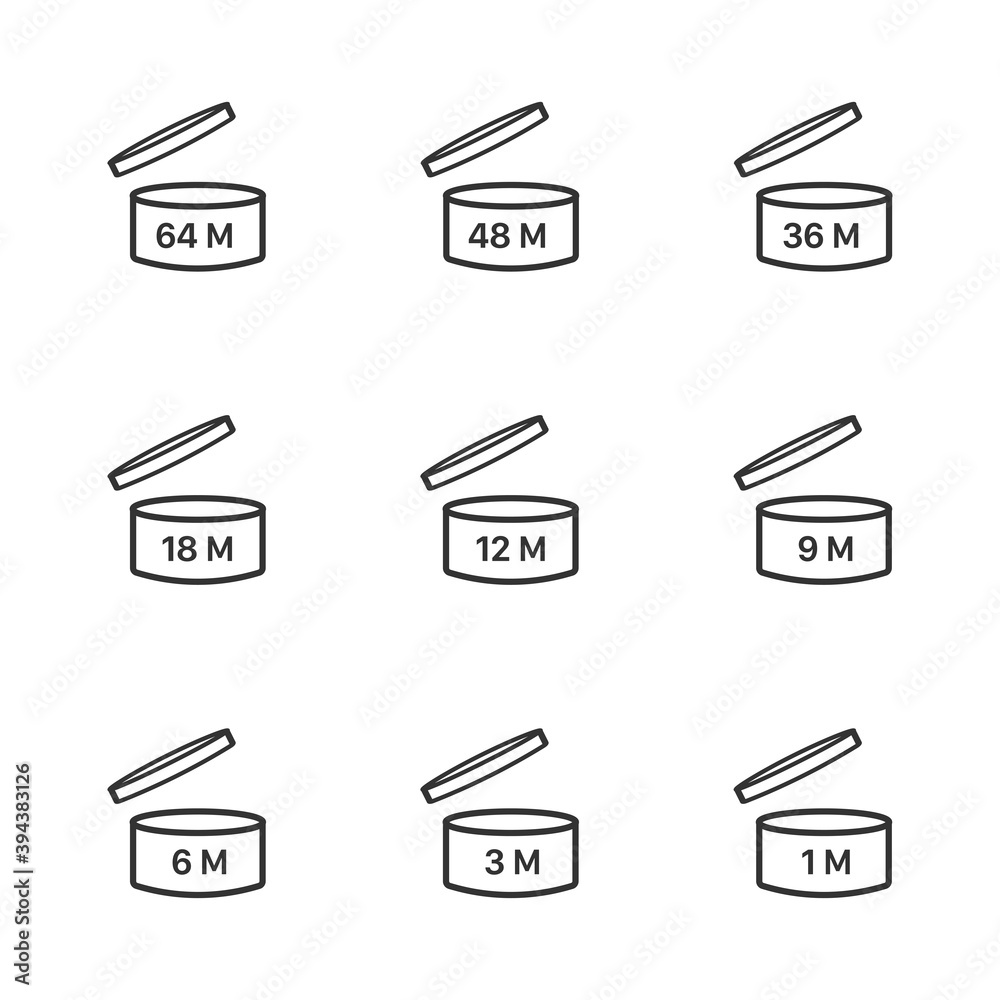 Expiration date containers icon. PAO symbol modern, simple, vector ...