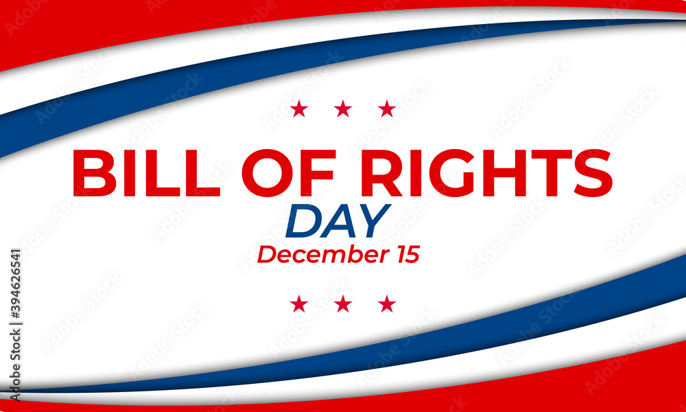 Ilustración de Stock Bill of Rights Day in the United States, a ...