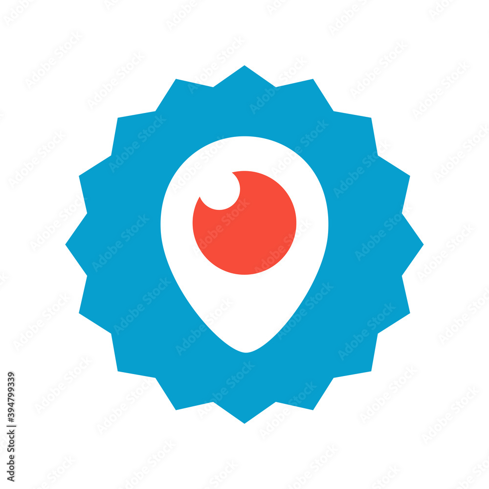 Periscope logo. Periscope is made by Twitter. Periscope live video ...