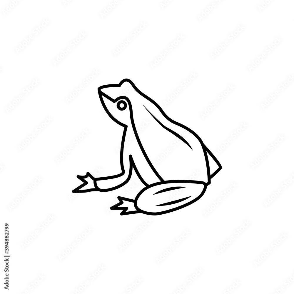 frog line icon. signs and symbols can be used for web, logo, mobile app ...