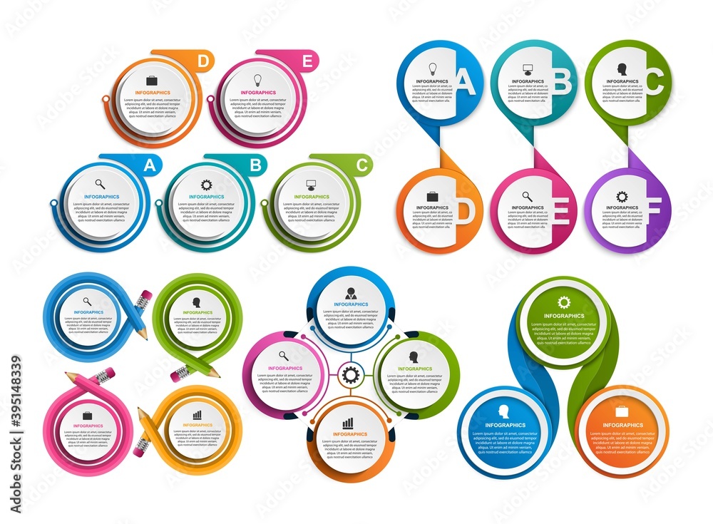 Infographic Elements Collection. Vector design elements. Infographics ...