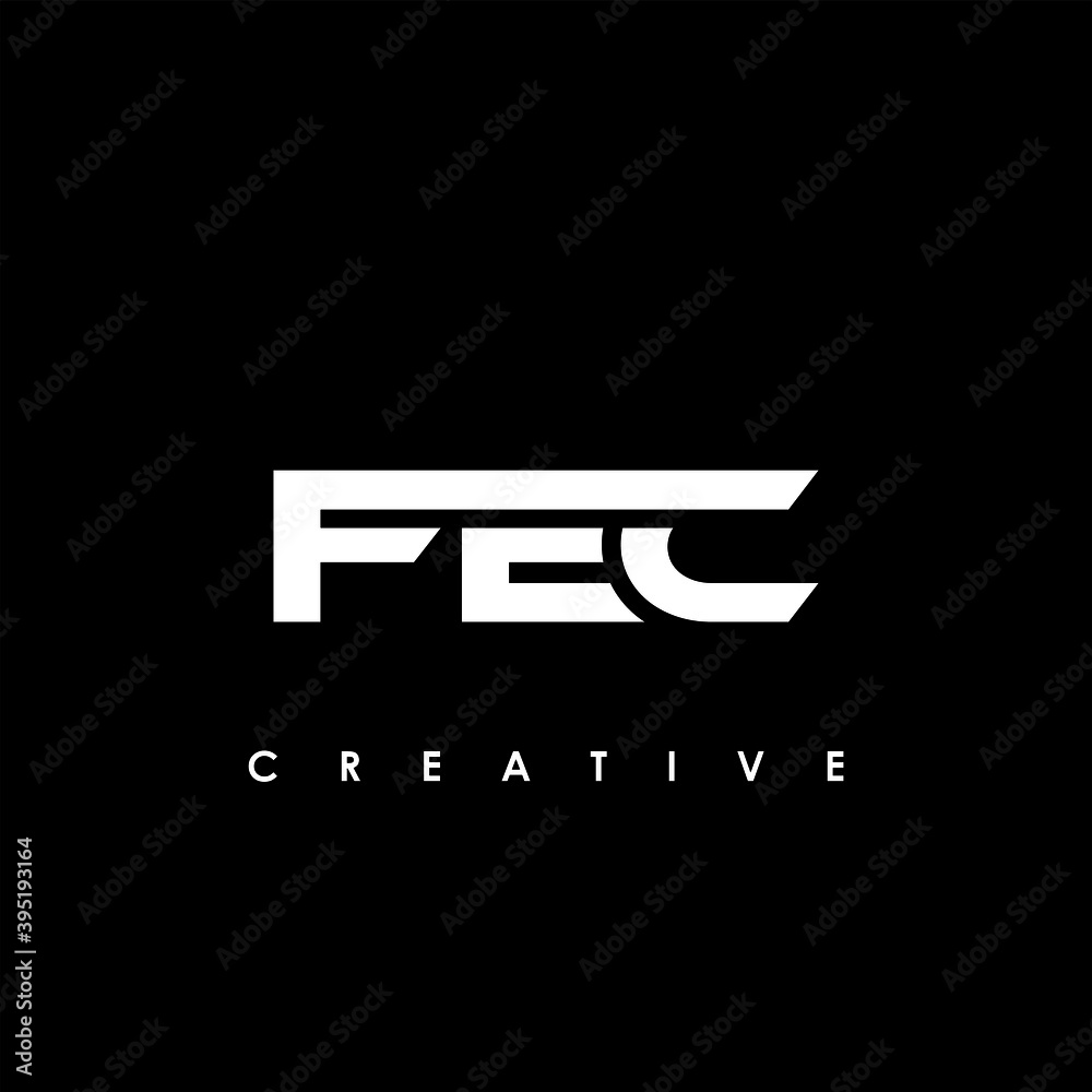 FEC Logo Design Template Vector Illustration Stock Vector | Adobe Stock