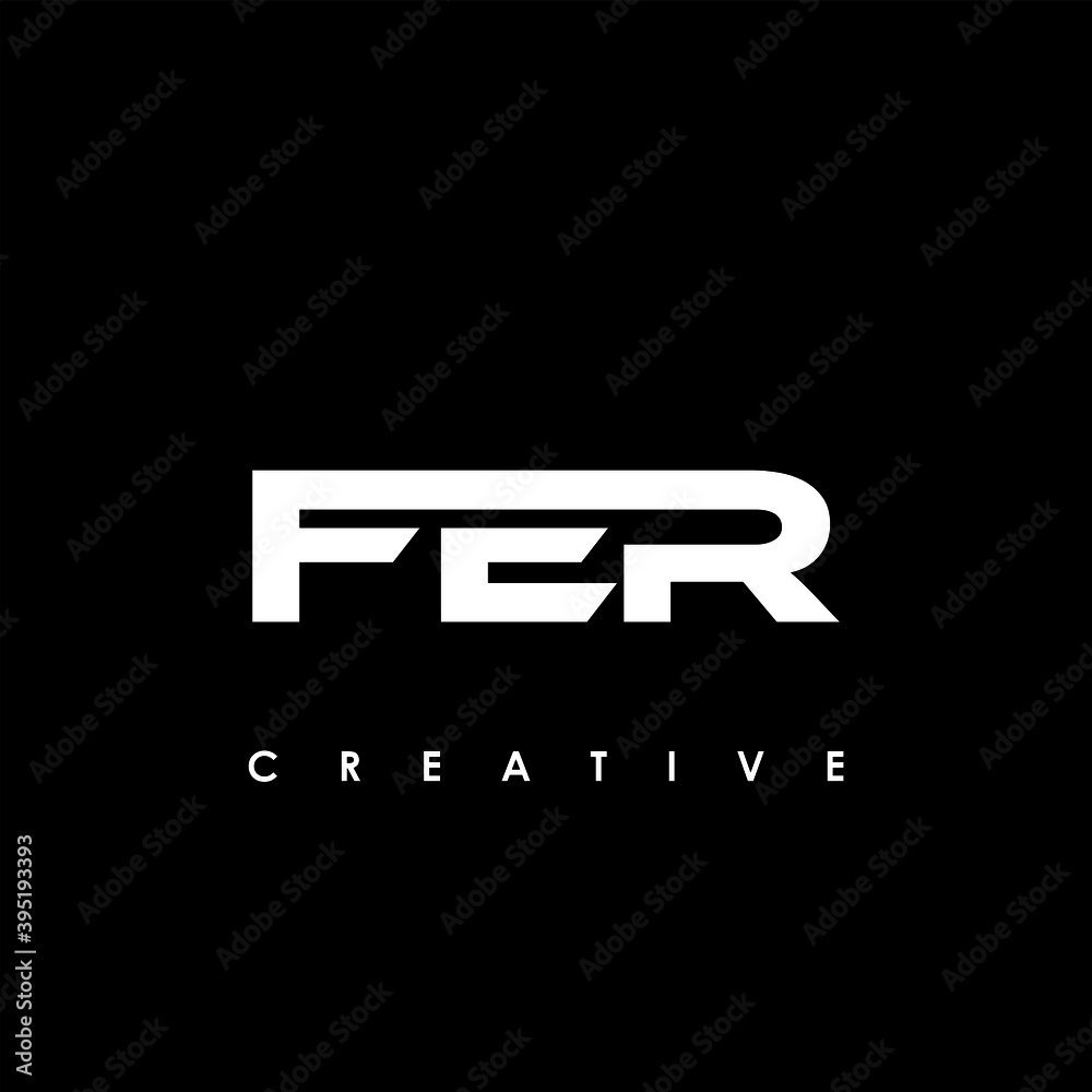 FER Logo Design Template Vector Illustration Stock Vector | Adobe Stock