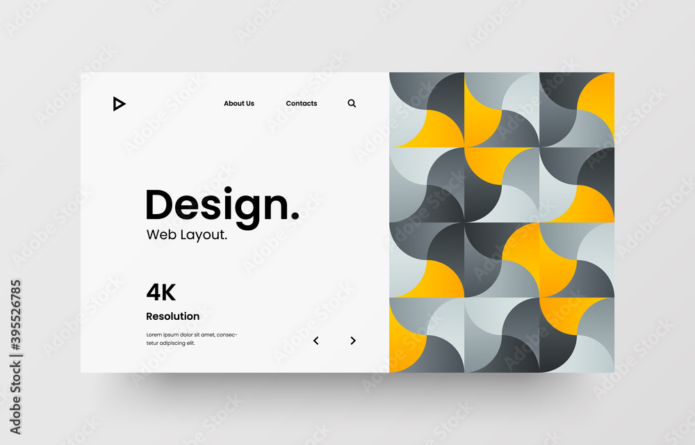 Website screen for responsive web design project development. Abstract ...
