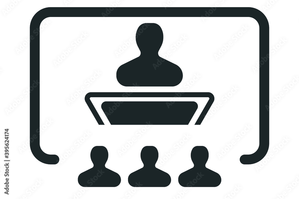 Video conference icon, communication symbol for your web site , logo ...