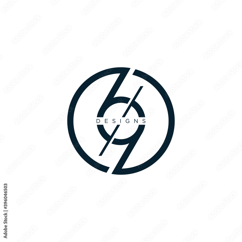 Number 69 letter logo icon designs vector Stock Vector | Adobe Stock